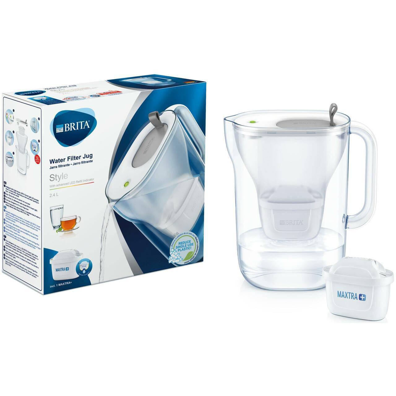 BRITA Style Cool MAXTRA+ Slim 2.3L Water Filter Fridge Jug + Cartridge