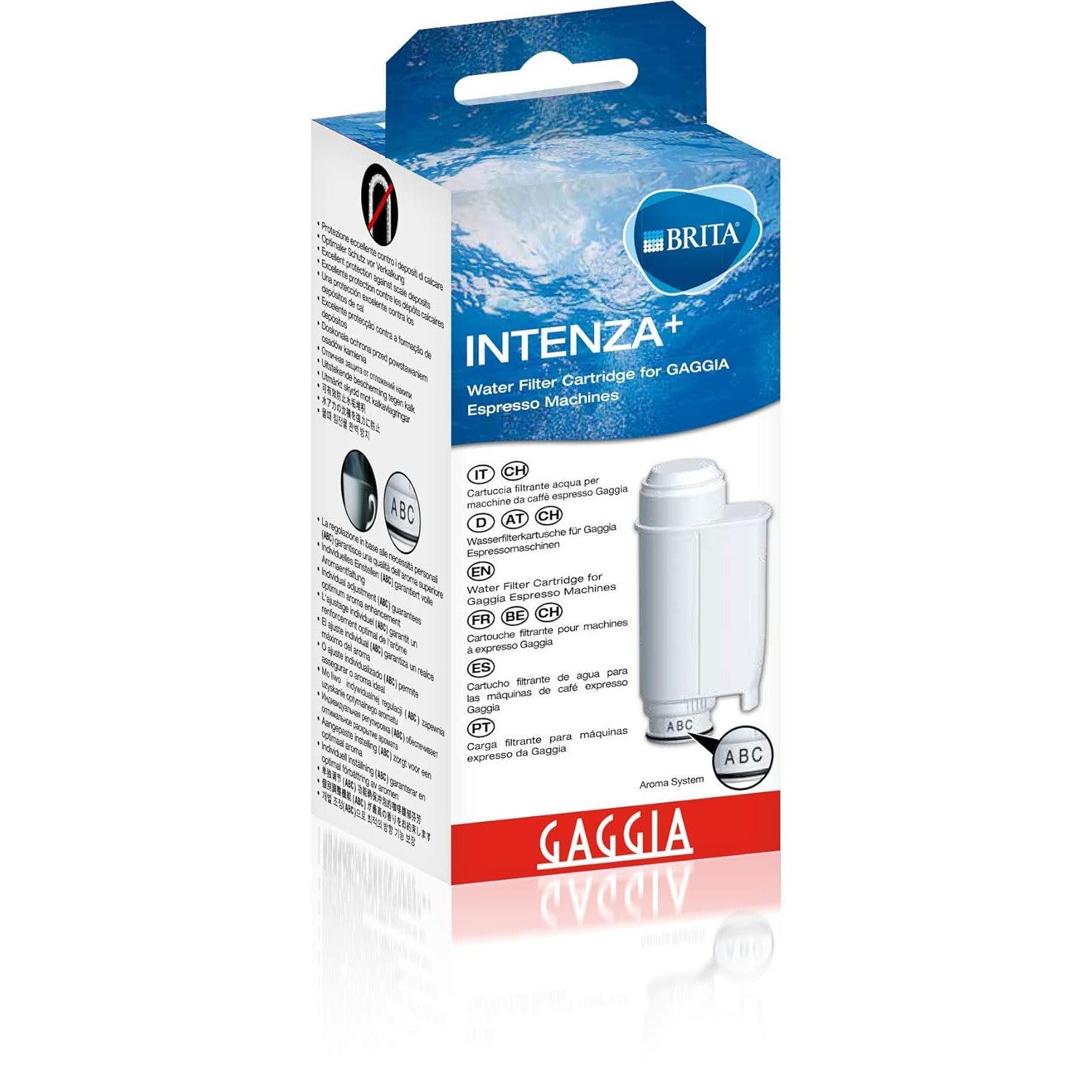 Gaggia RI9113/60 Brita Intenza+ Water Filter Cartridge for Espresso Ma