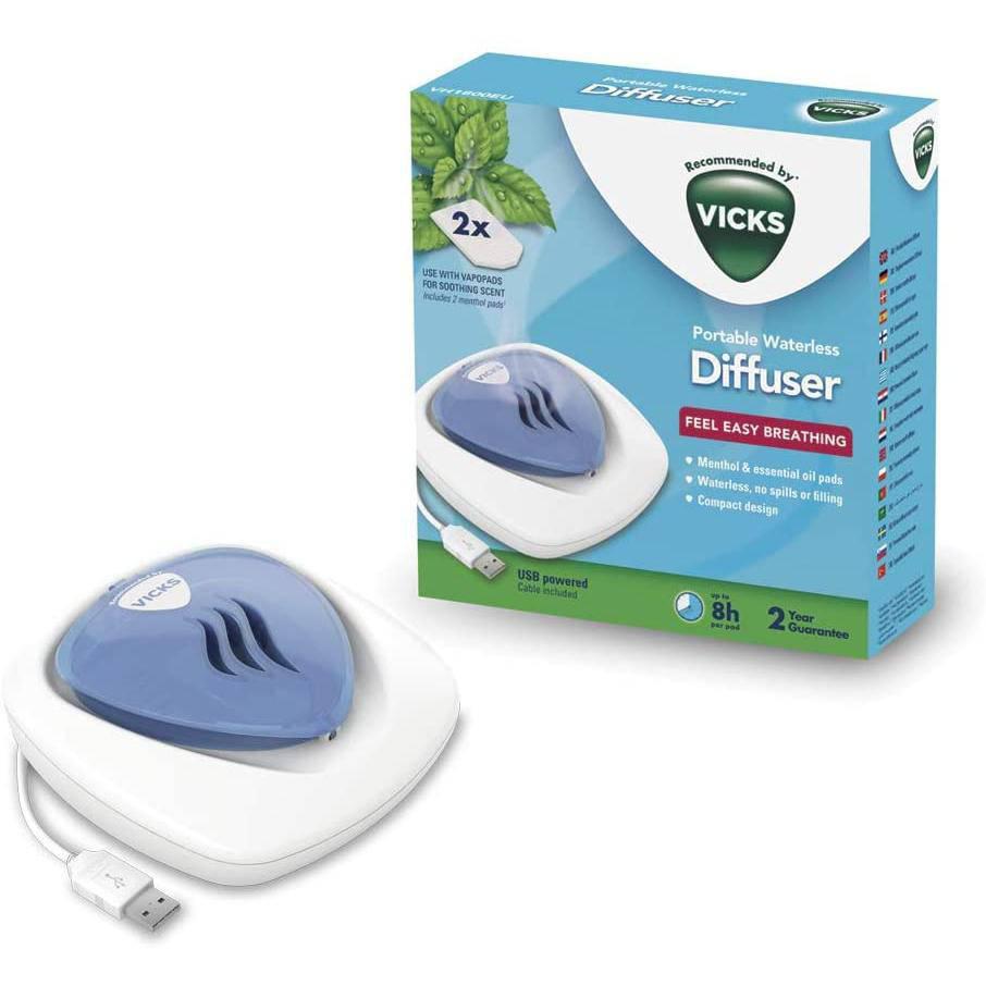 Vicks Portable Waterless Diffuser VH1800EU - USB Powered